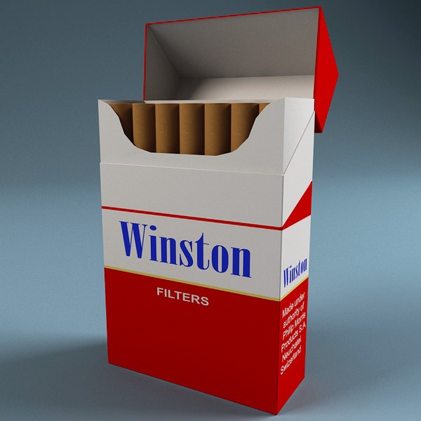 winston cigarettes 3d max