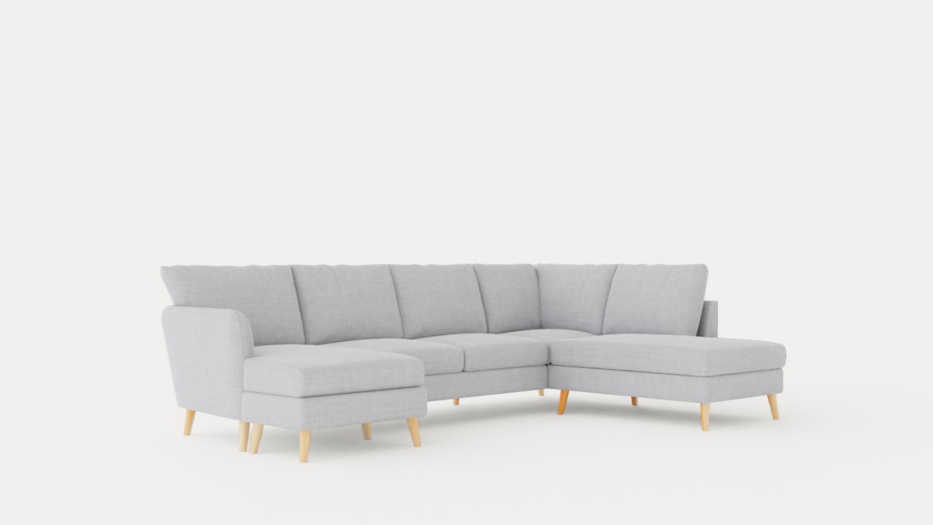 Trend U Sofa With Divan Left 3D Model - TurboSquid 2232067