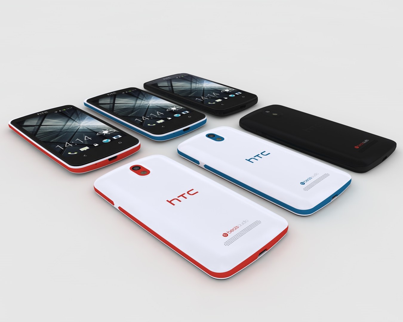 3d Model Htc Desire 500