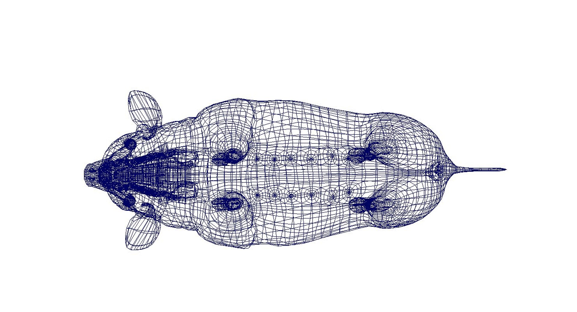 Pig Model - TurboSquid 1436206