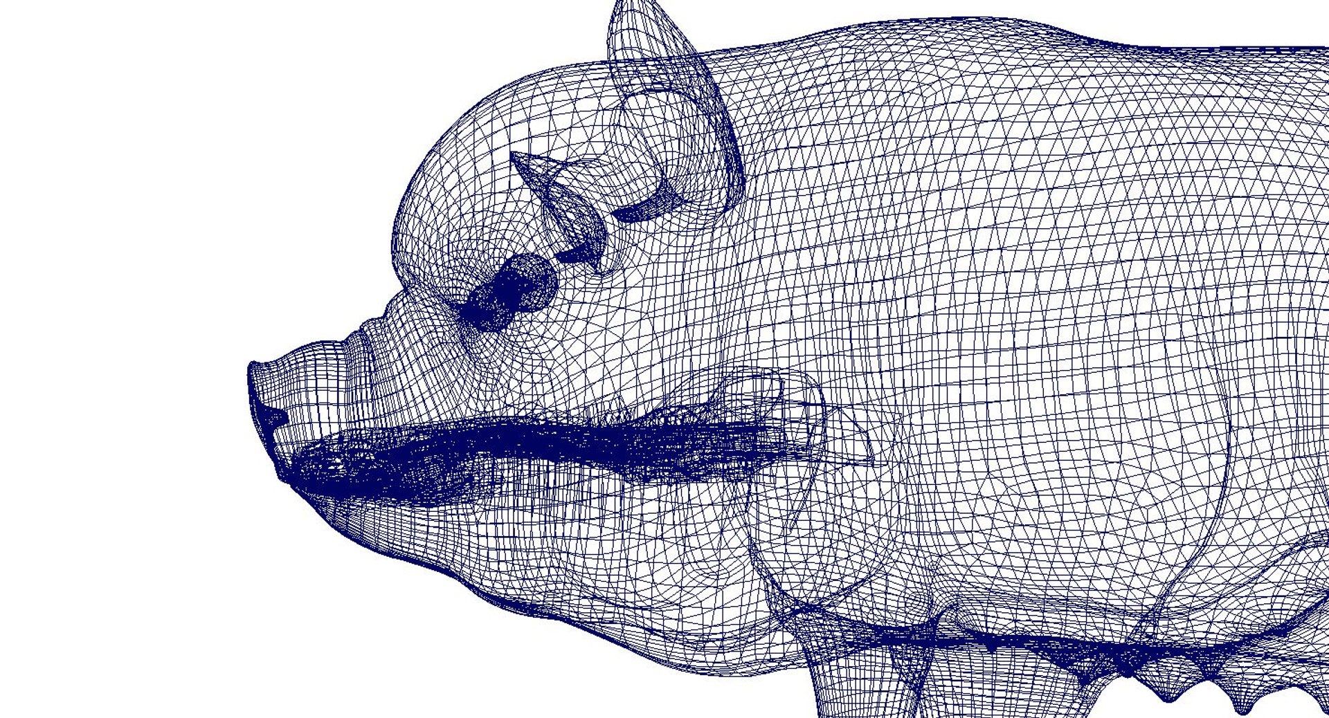 Pig Model - TurboSquid 1436206