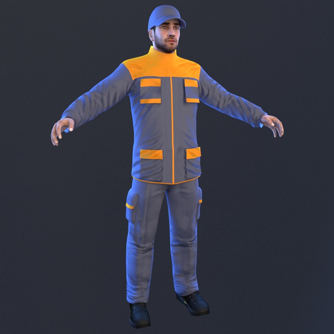 3D mechanic man - TurboSquid 1412362