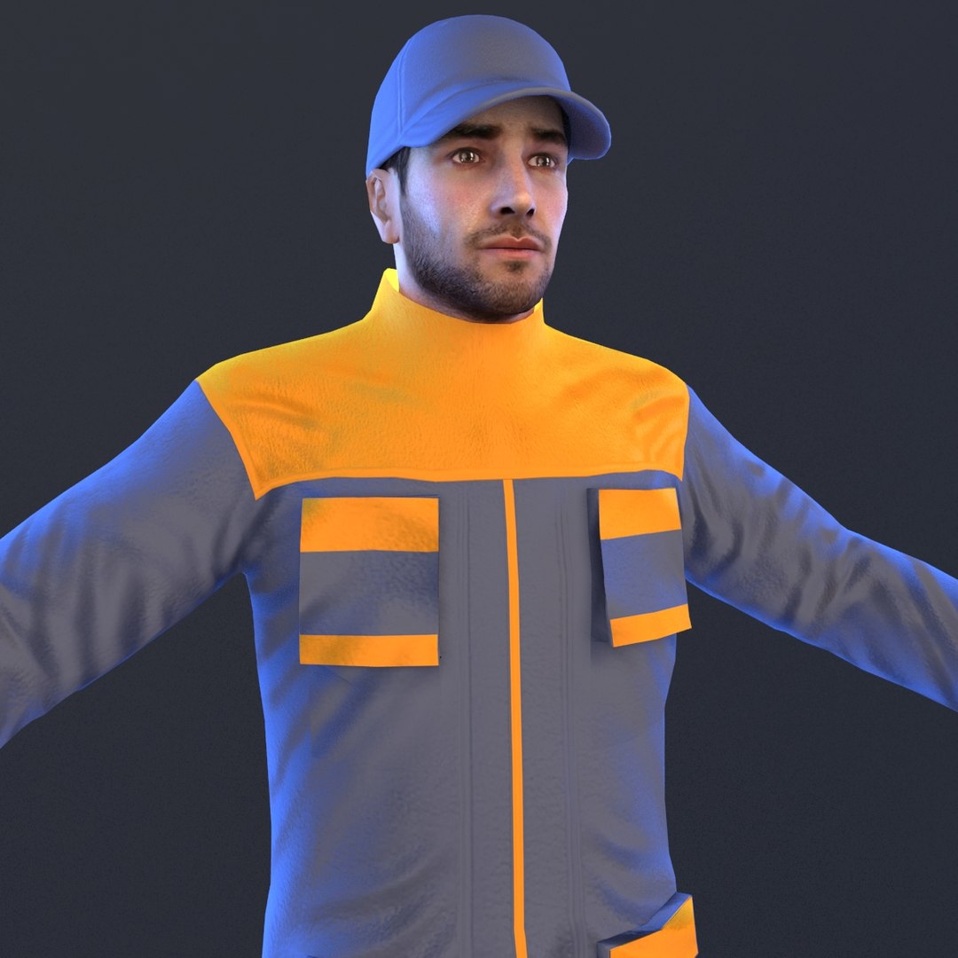 3D Mechanic Man - TurboSquid 1412362