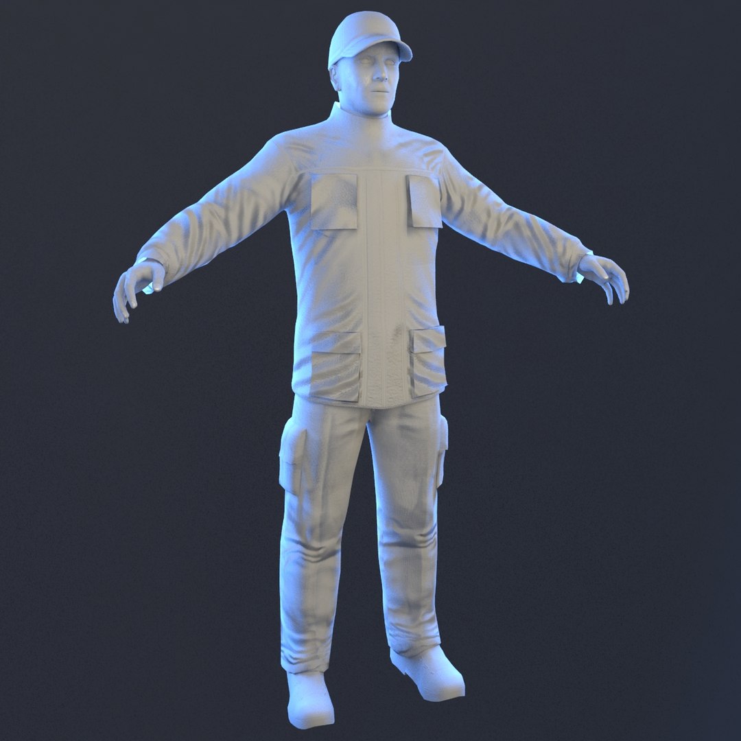3D Mechanic Man - TurboSquid 1412362