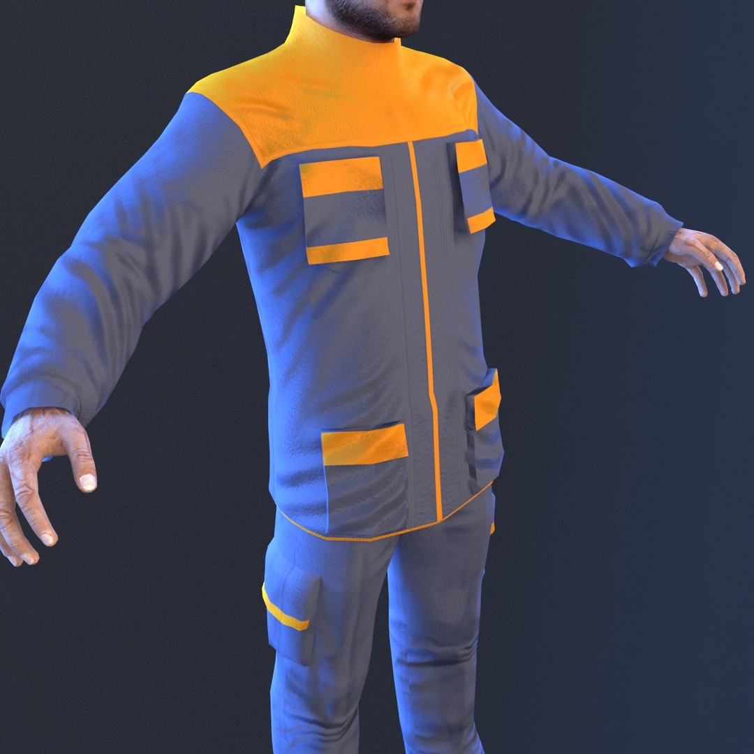 3D Mechanic Man - TurboSquid 1412362