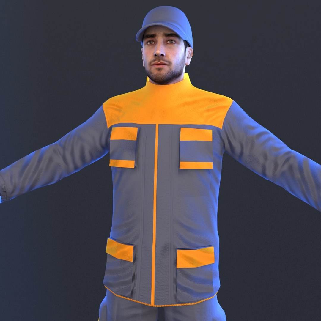 3D Mechanic Man - TurboSquid 1412362