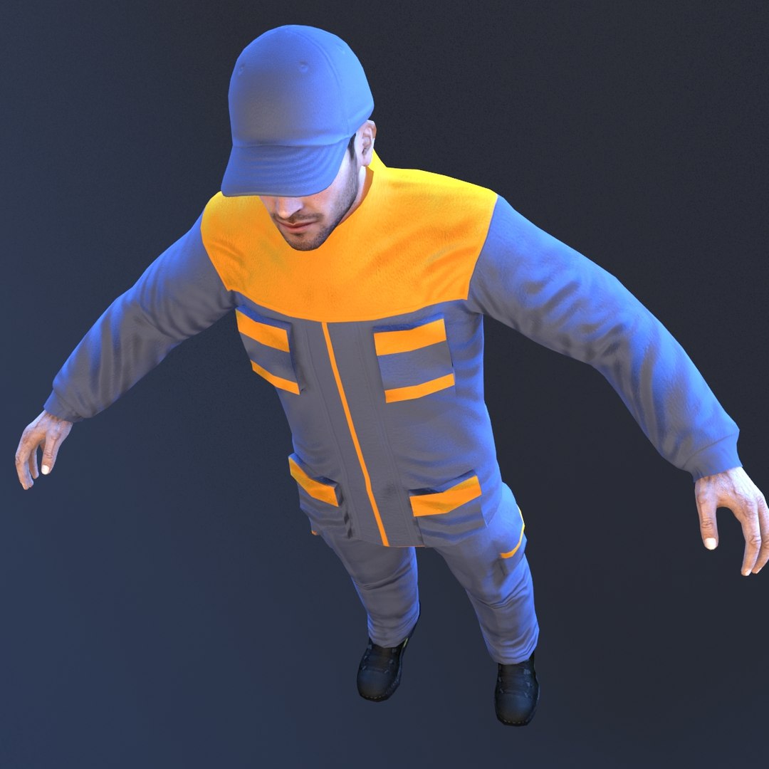 3D Mechanic Man - TurboSquid 1412362