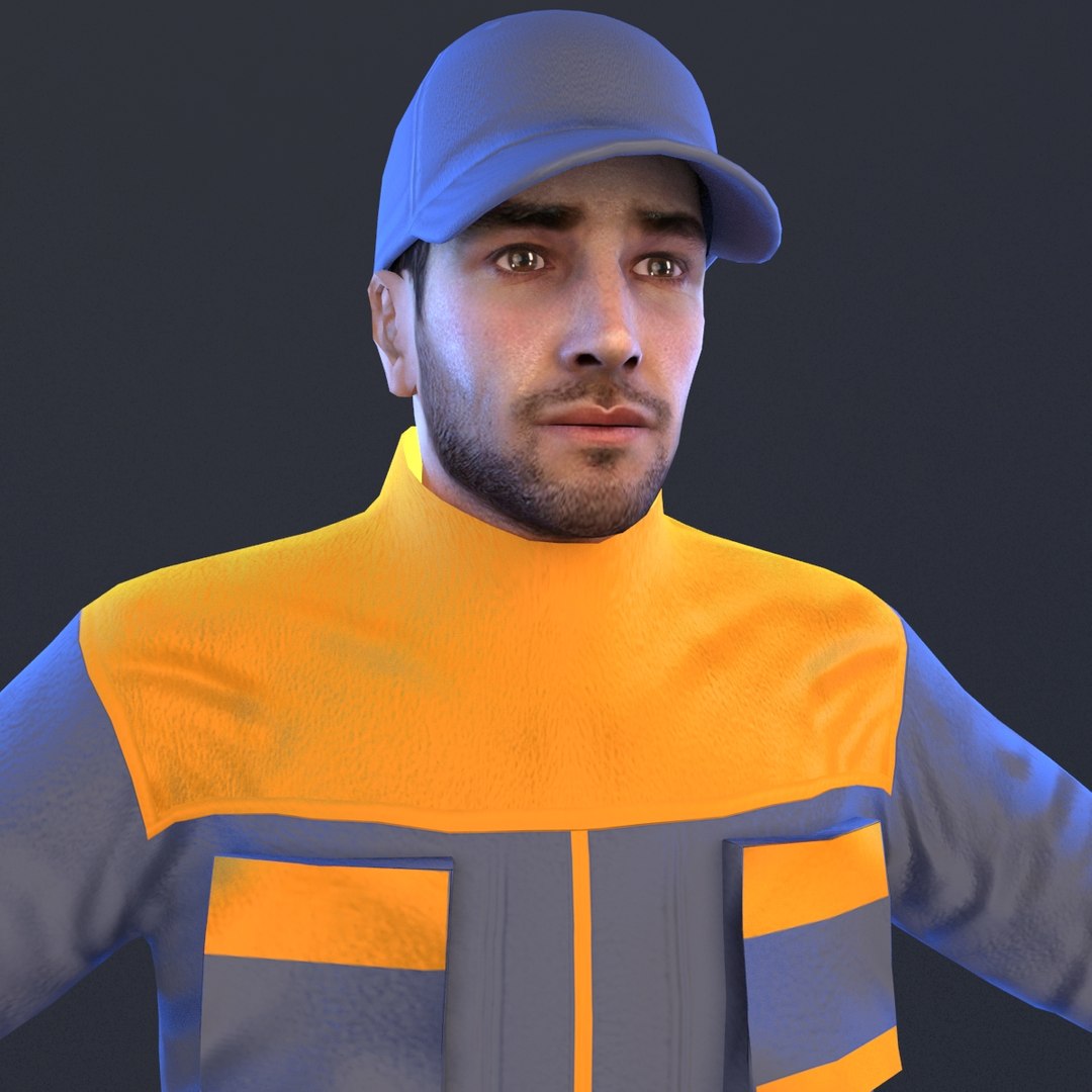 3D Mechanic Man - TurboSquid 1412362