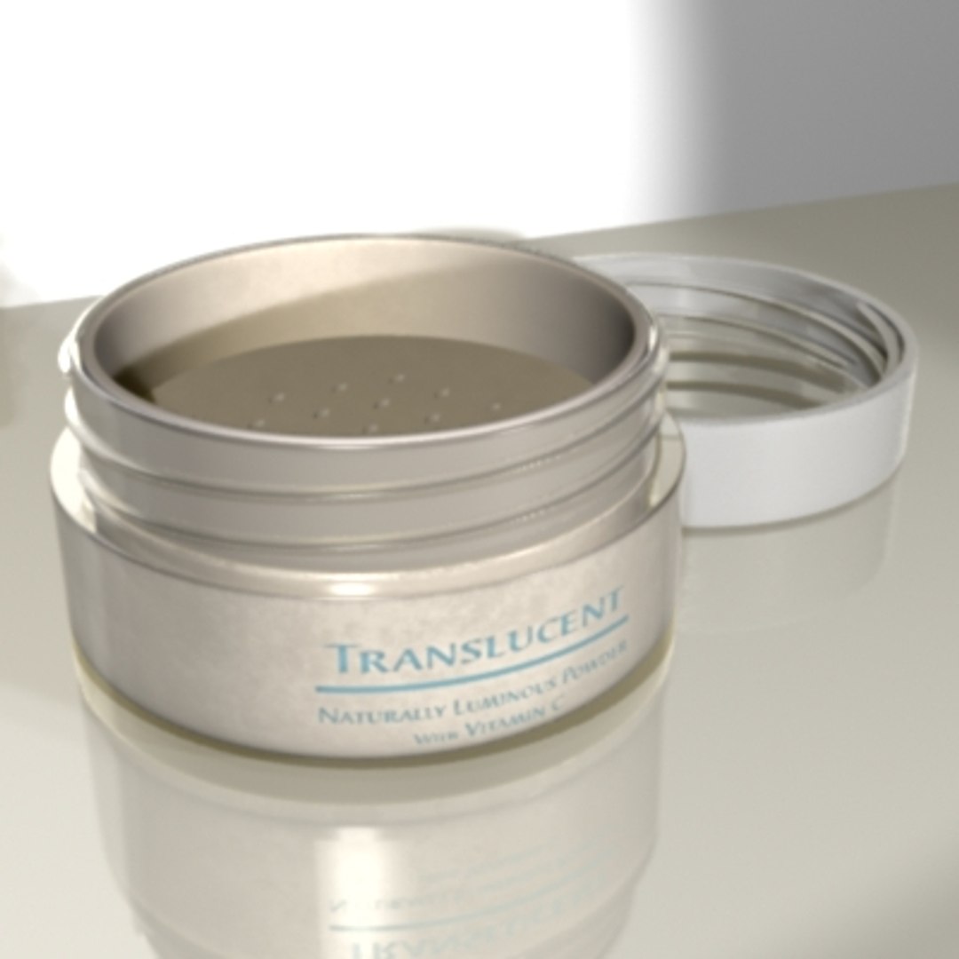 3d model of loose powder