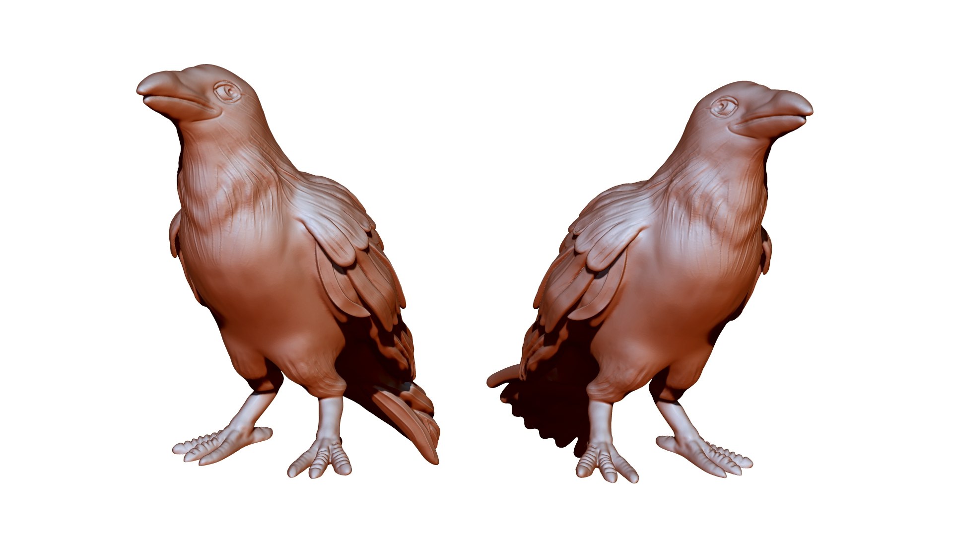 3D Raven Miniature Model - TurboSquid 1738330