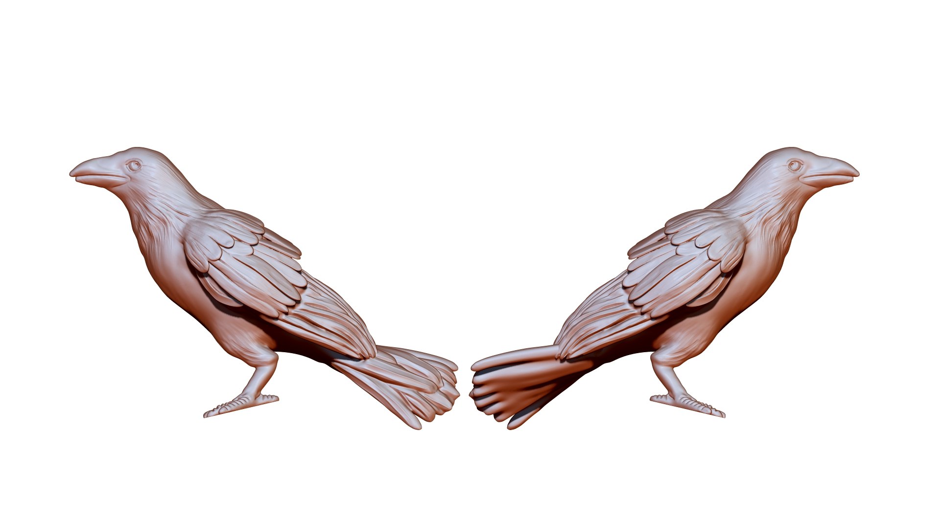 3D Raven Miniature Model - TurboSquid 1738330