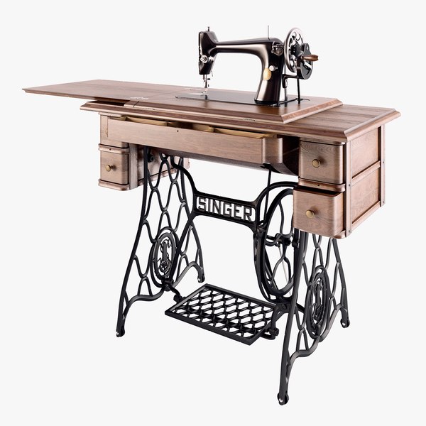 white 530 sewing machine 3d model