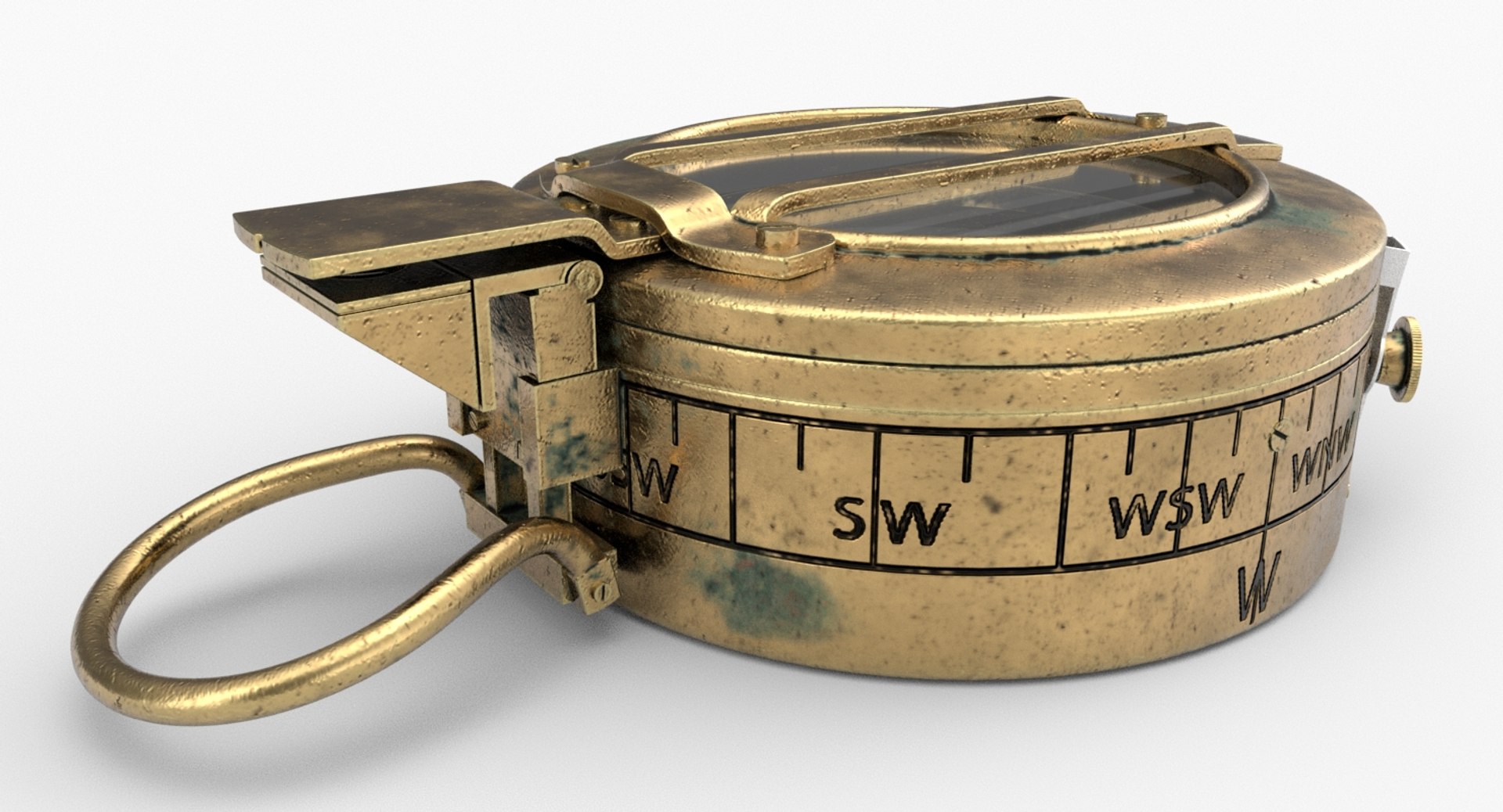 3D Old Compass Model - TurboSquid 1251904