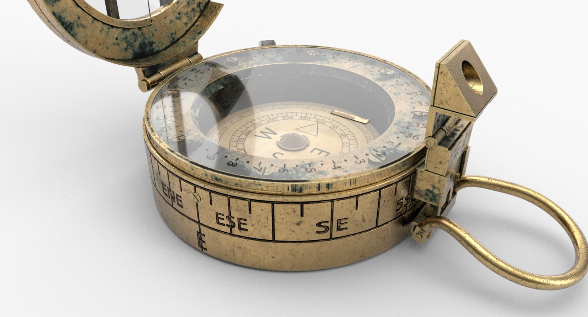3D Old Compass Model - TurboSquid 1251904