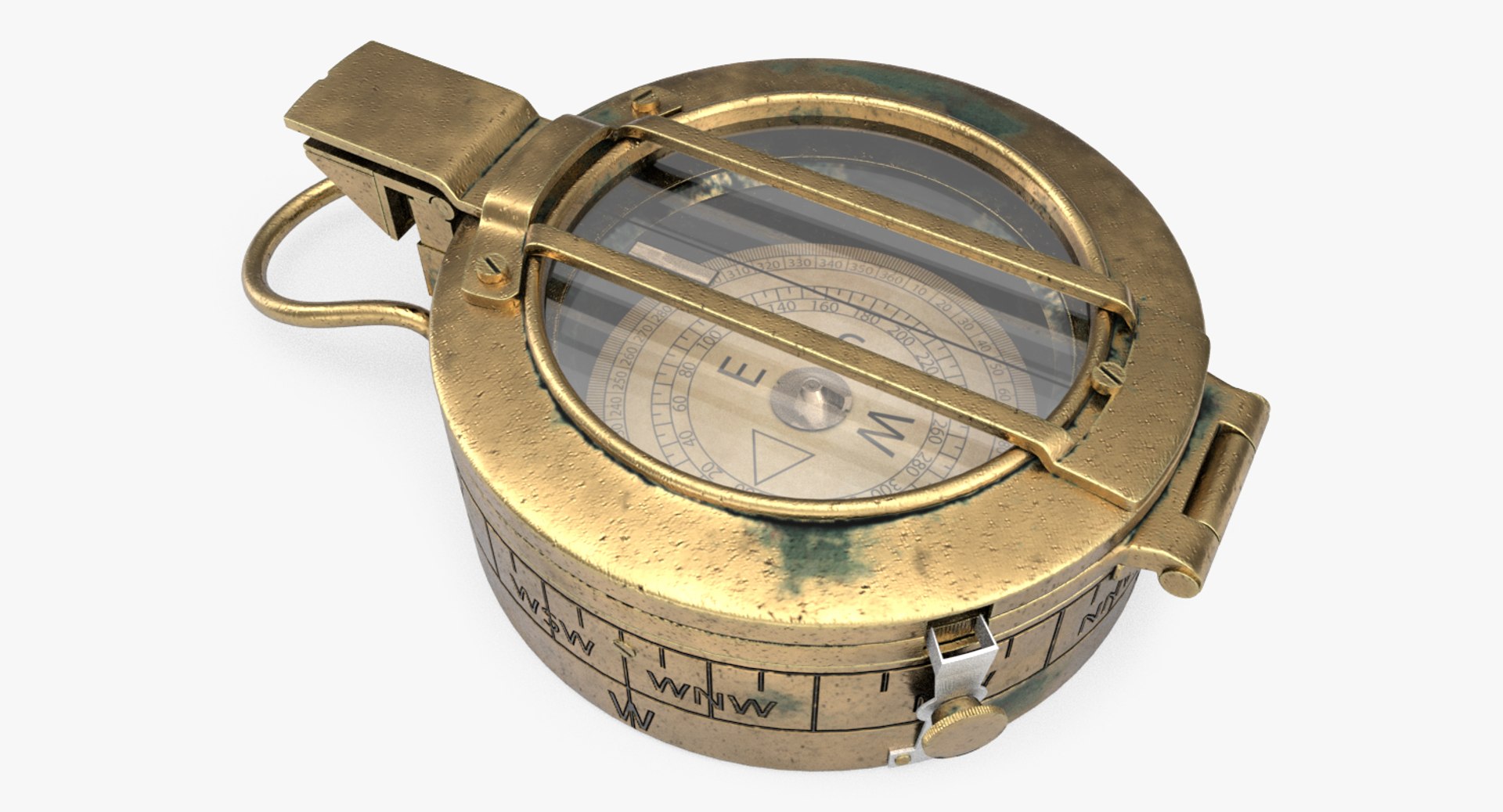 3D Old Compass Model - TurboSquid 1251904