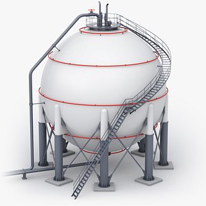 Download Free & Premium Industrial Plant Storage Tanks 3D Models ...