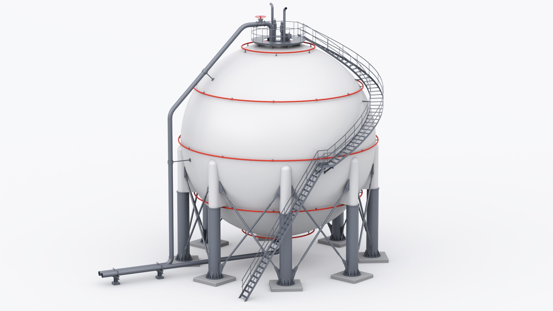 Industrial Storage Tank 3D Model - TurboSquid 1806644