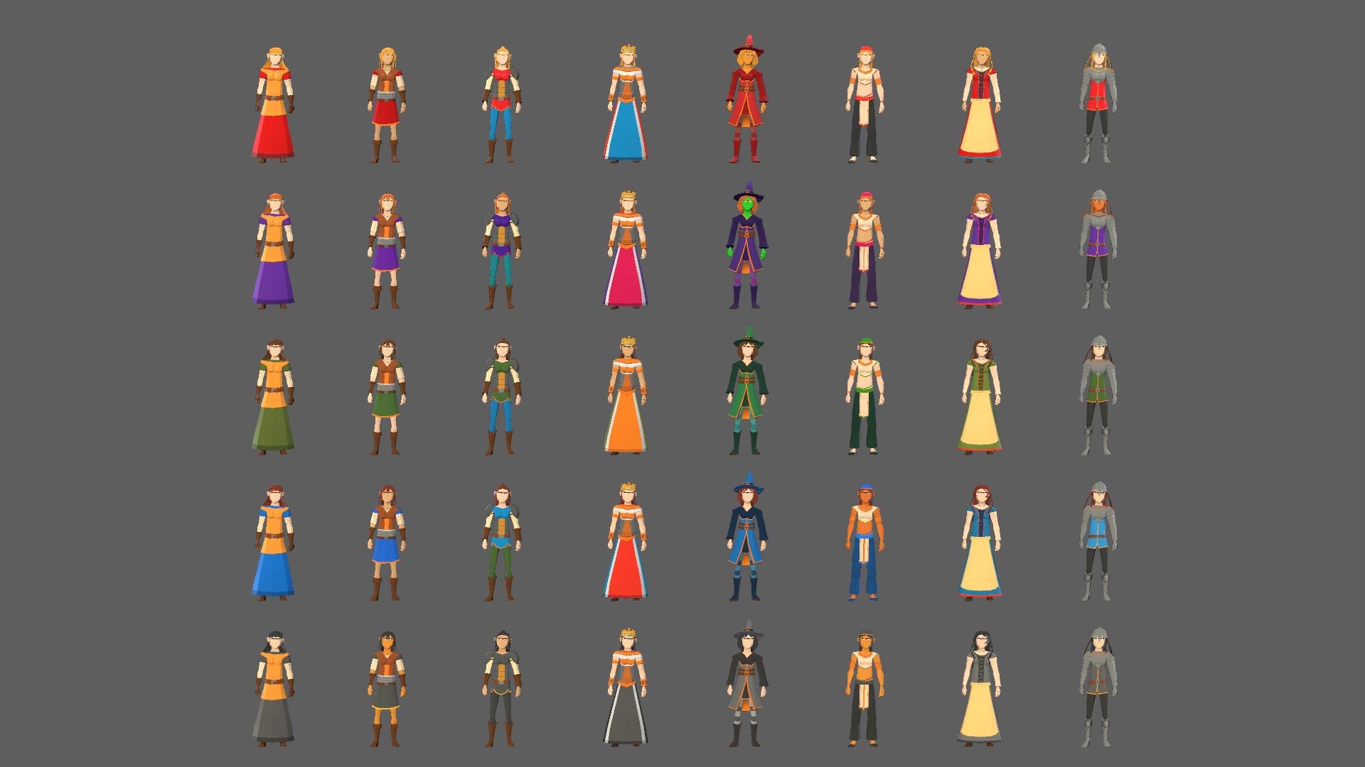 3D POLYGRUNT - Low Poly Fantasy Characters 3D Art - TurboSquid 2401266