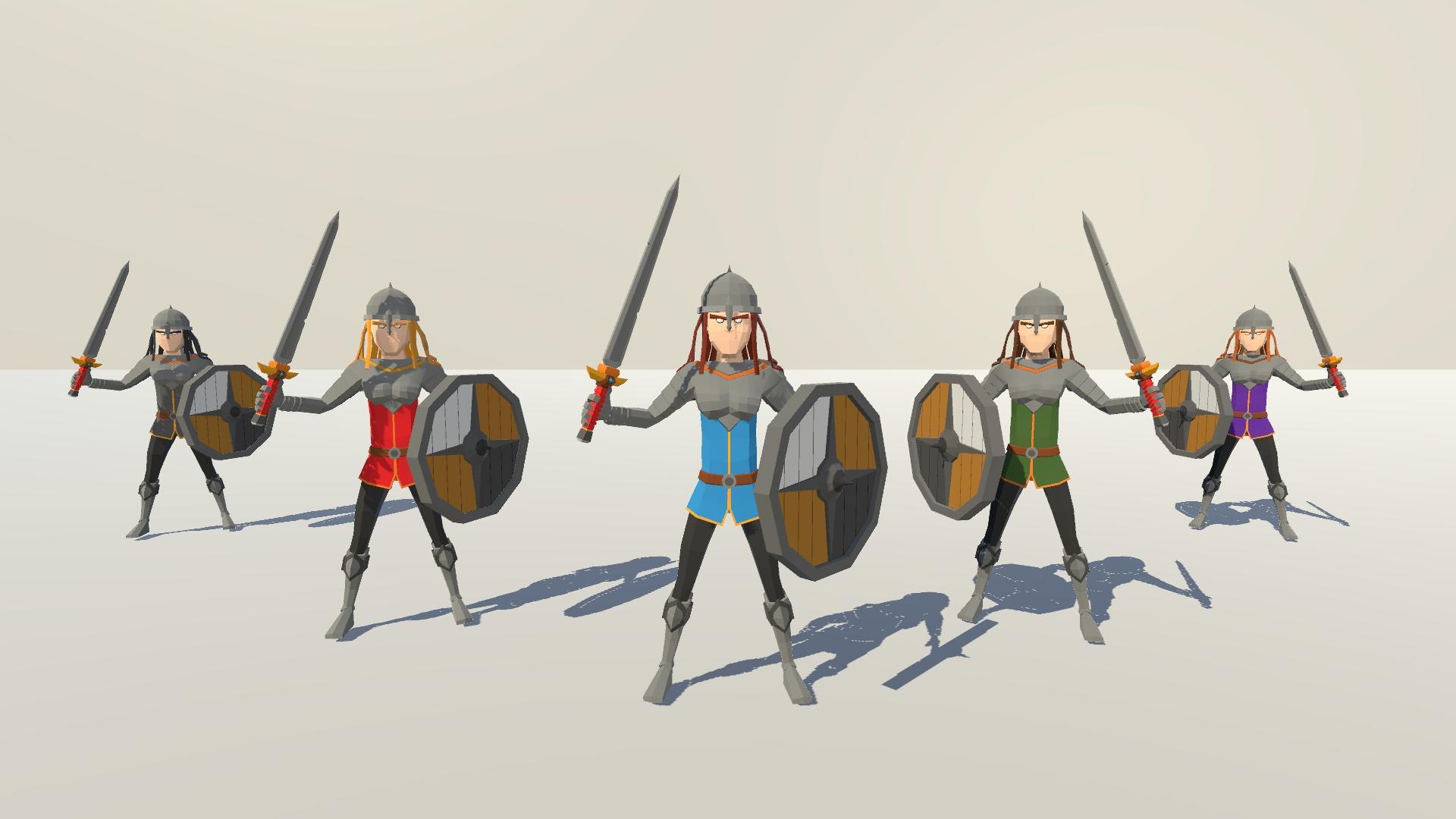 3D POLYGRUNT - Low Poly Fantasy Characters 3D Art - TurboSquid 2401266