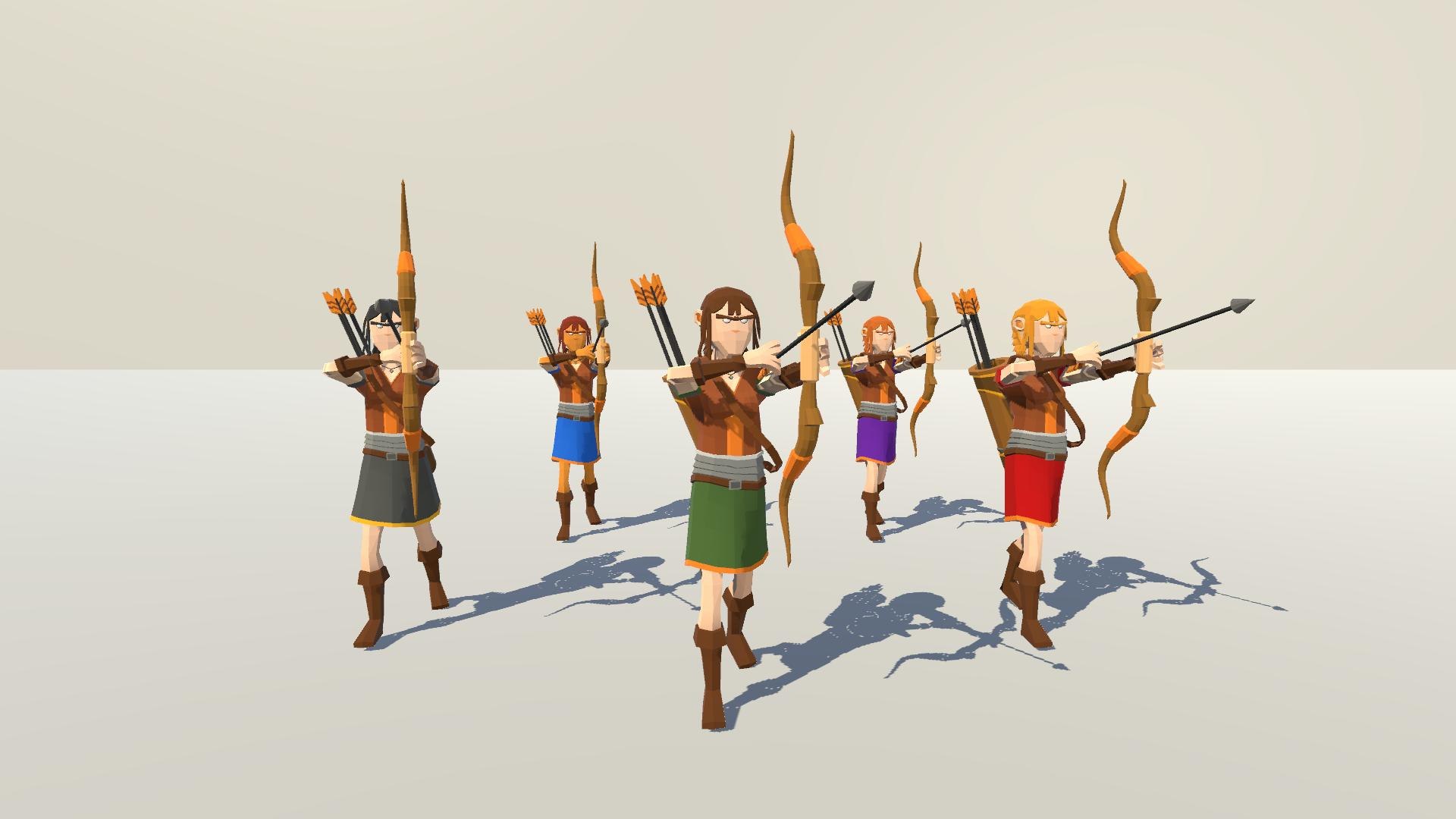 3D POLYGRUNT - Low Poly Fantasy Characters 3D Art - TurboSquid 2401266