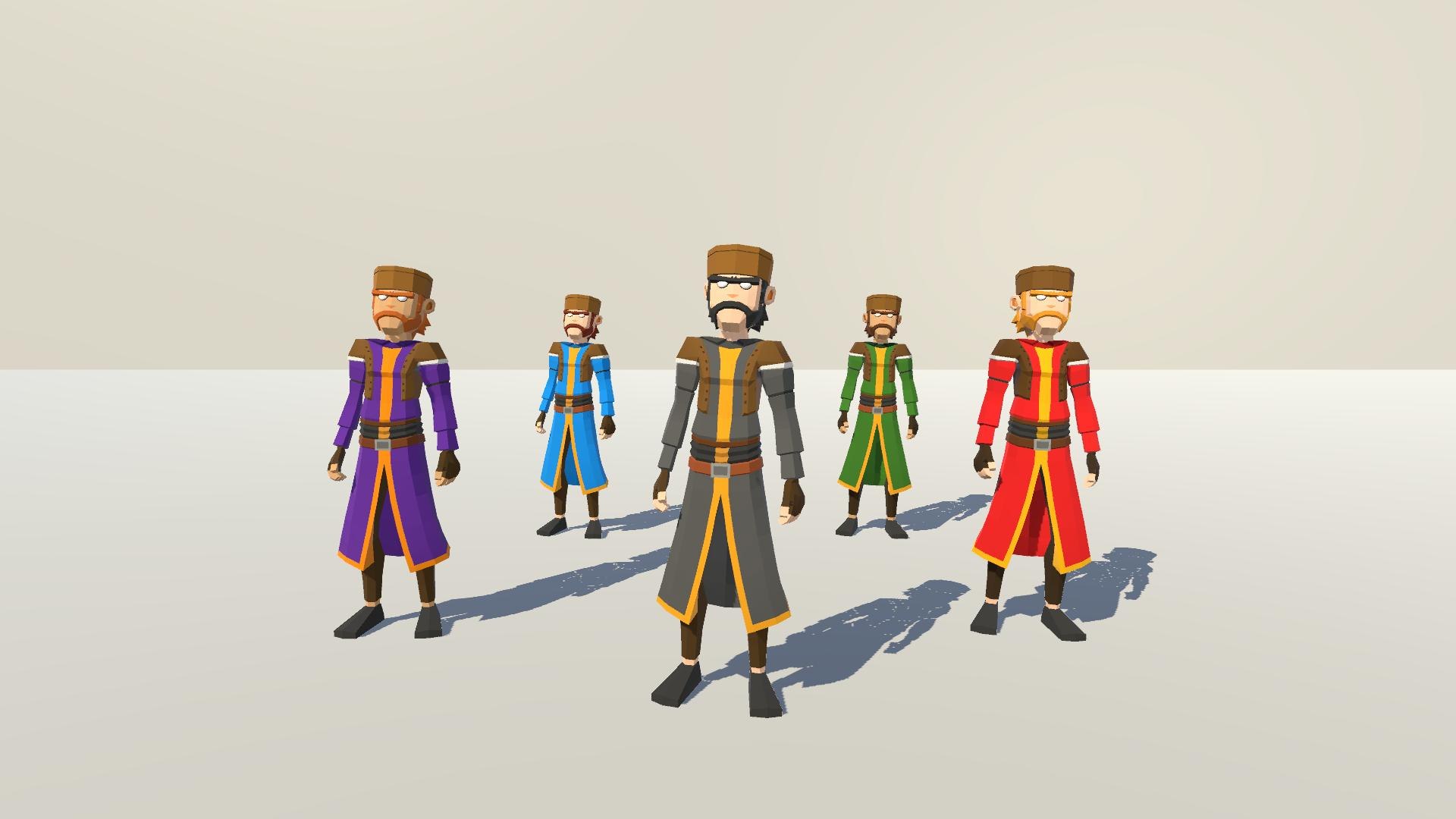 3D POLYGRUNT - Low Poly Fantasy Characters 3D Art - TurboSquid 2401266