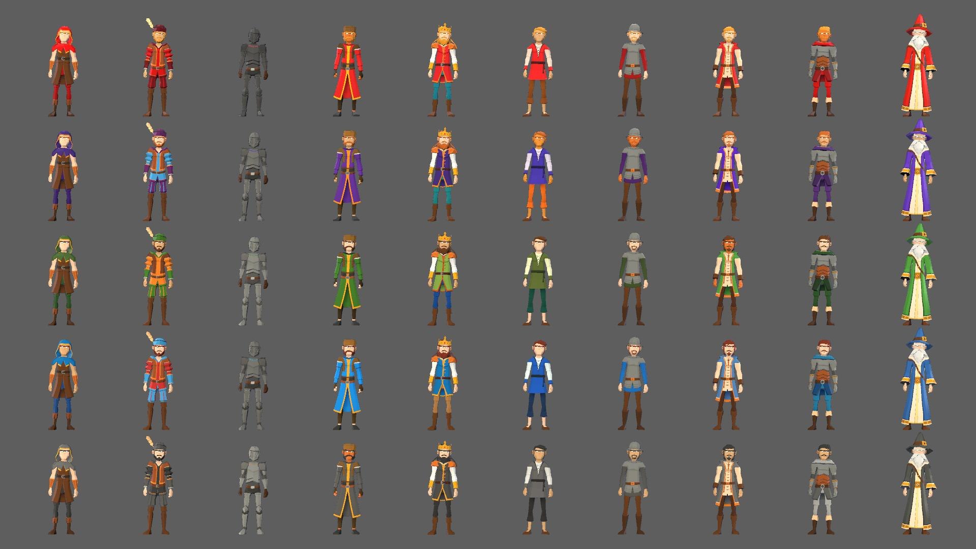 3D POLYGRUNT - Low Poly Fantasy Characters 3D Art - TurboSquid 2401266