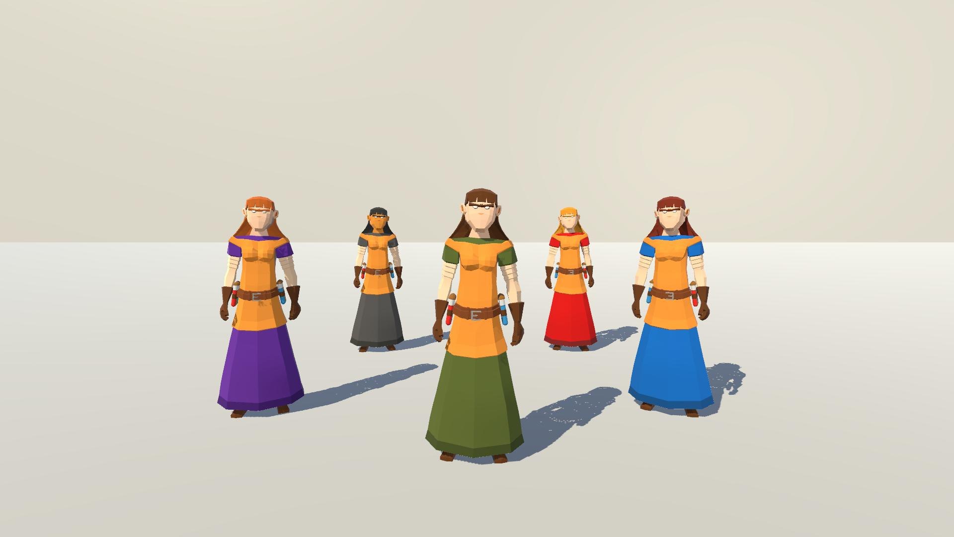 3D POLYGRUNT - Low Poly Fantasy Characters 3D Art - TurboSquid 2401266