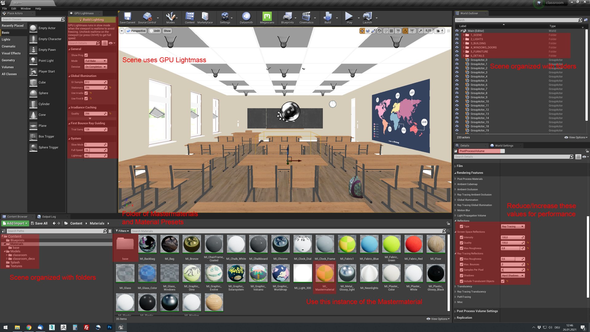 3D Model Class Classroom Room - TurboSquid 1683068