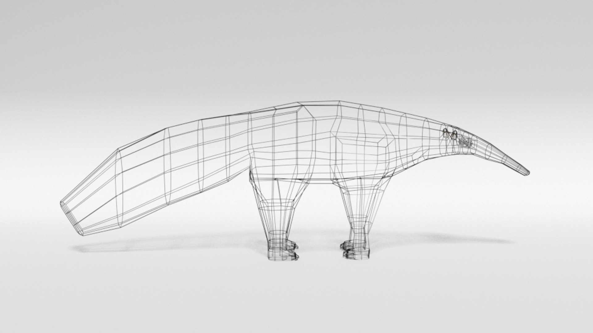 Giant anteater model - TurboSquid 1495271