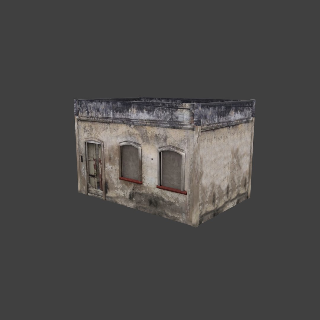 3D Old House Model - TurboSquid 1468275