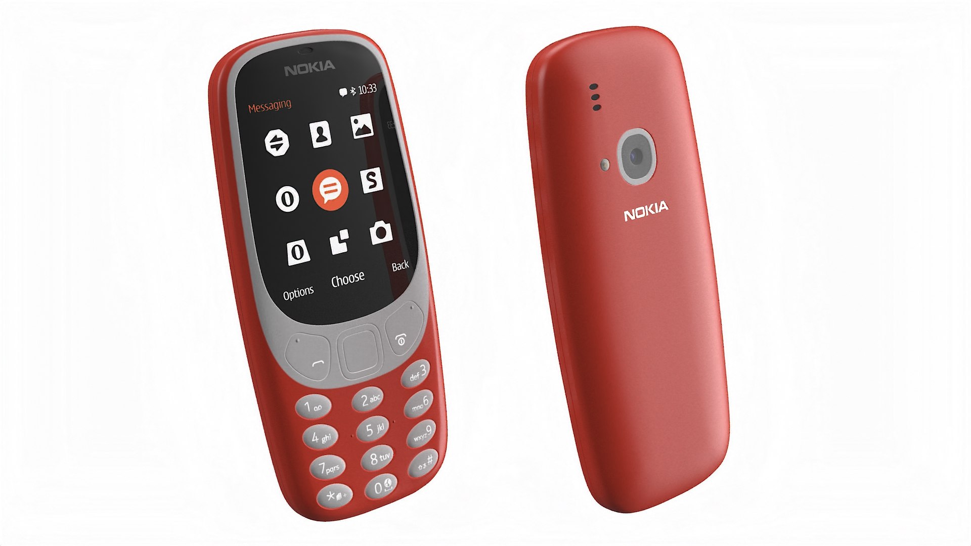 Red Nokia 3310 New Lights On 3D Model - TurboSquid 2268152