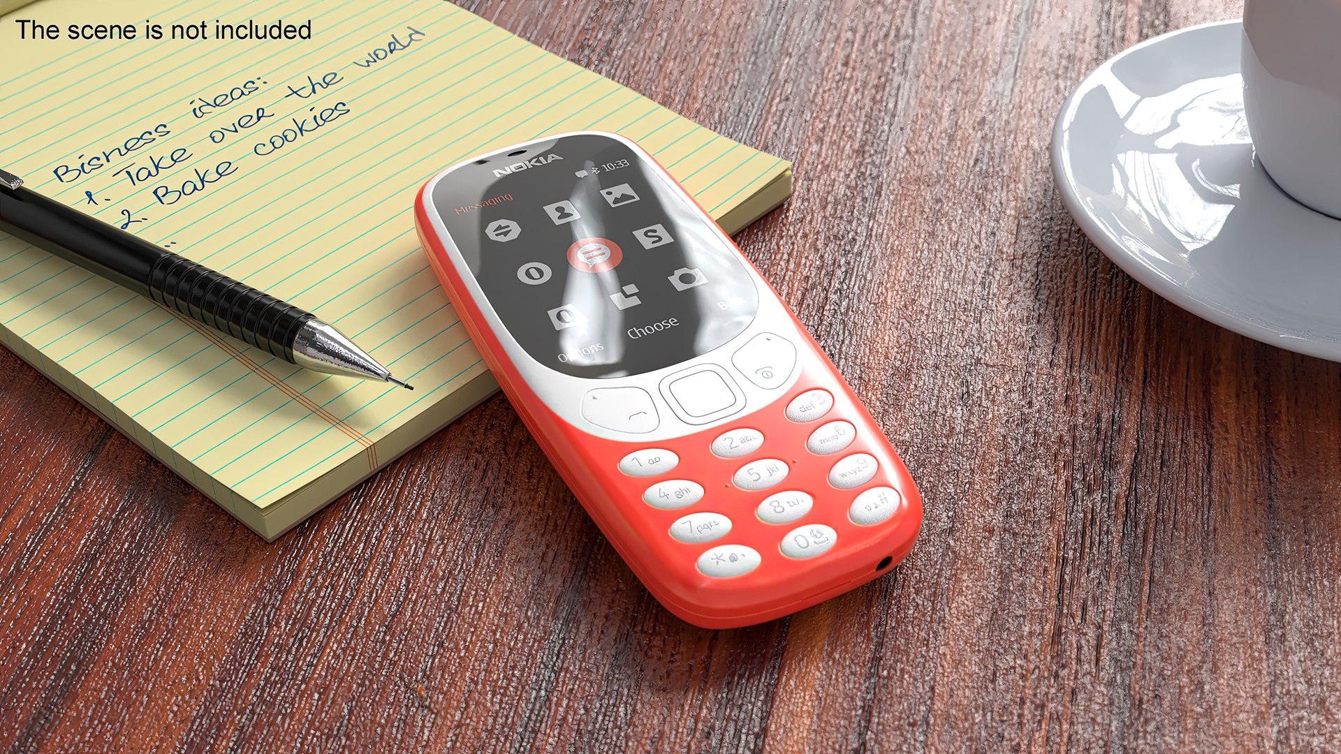 Red Nokia 3310 New Lights On 3D Model - TurboSquid 2268152
