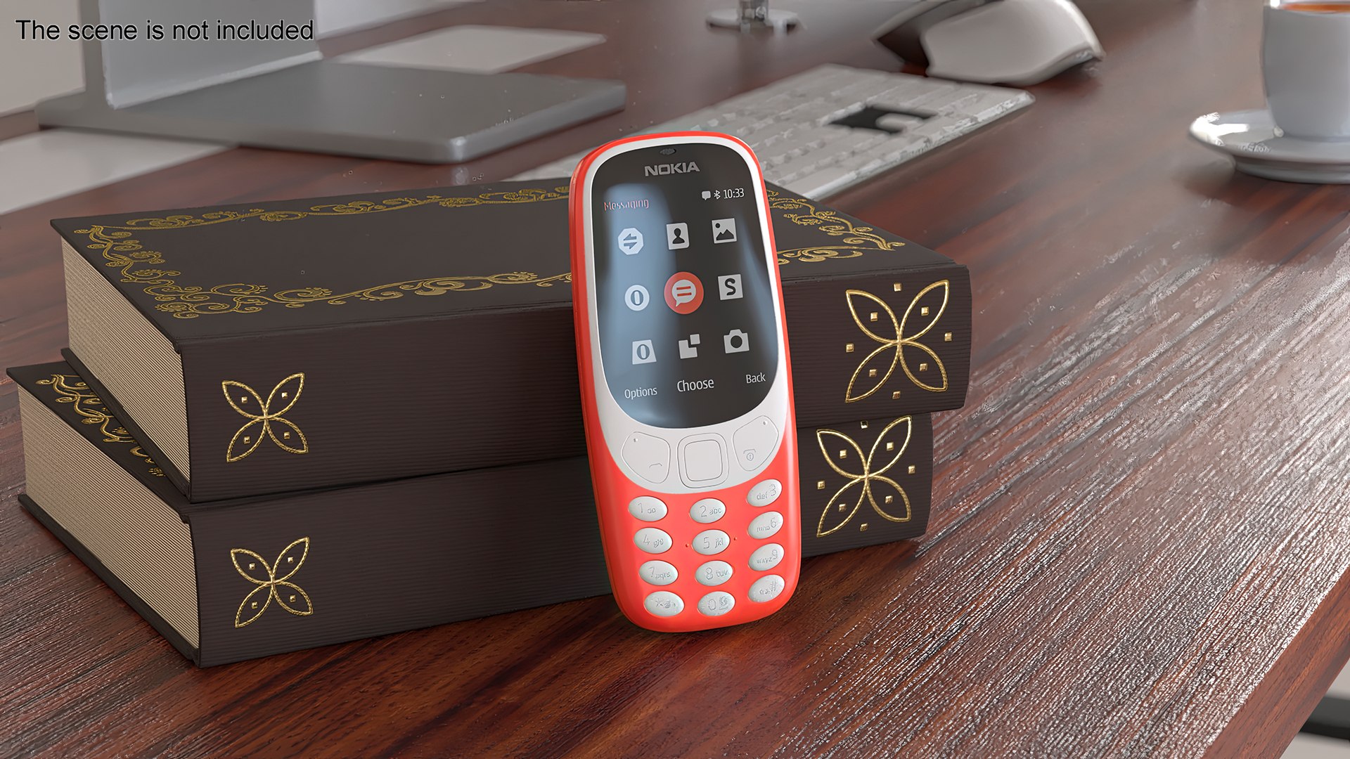 Red Nokia 3310 New Lights On 3D Model - TurboSquid 2268152