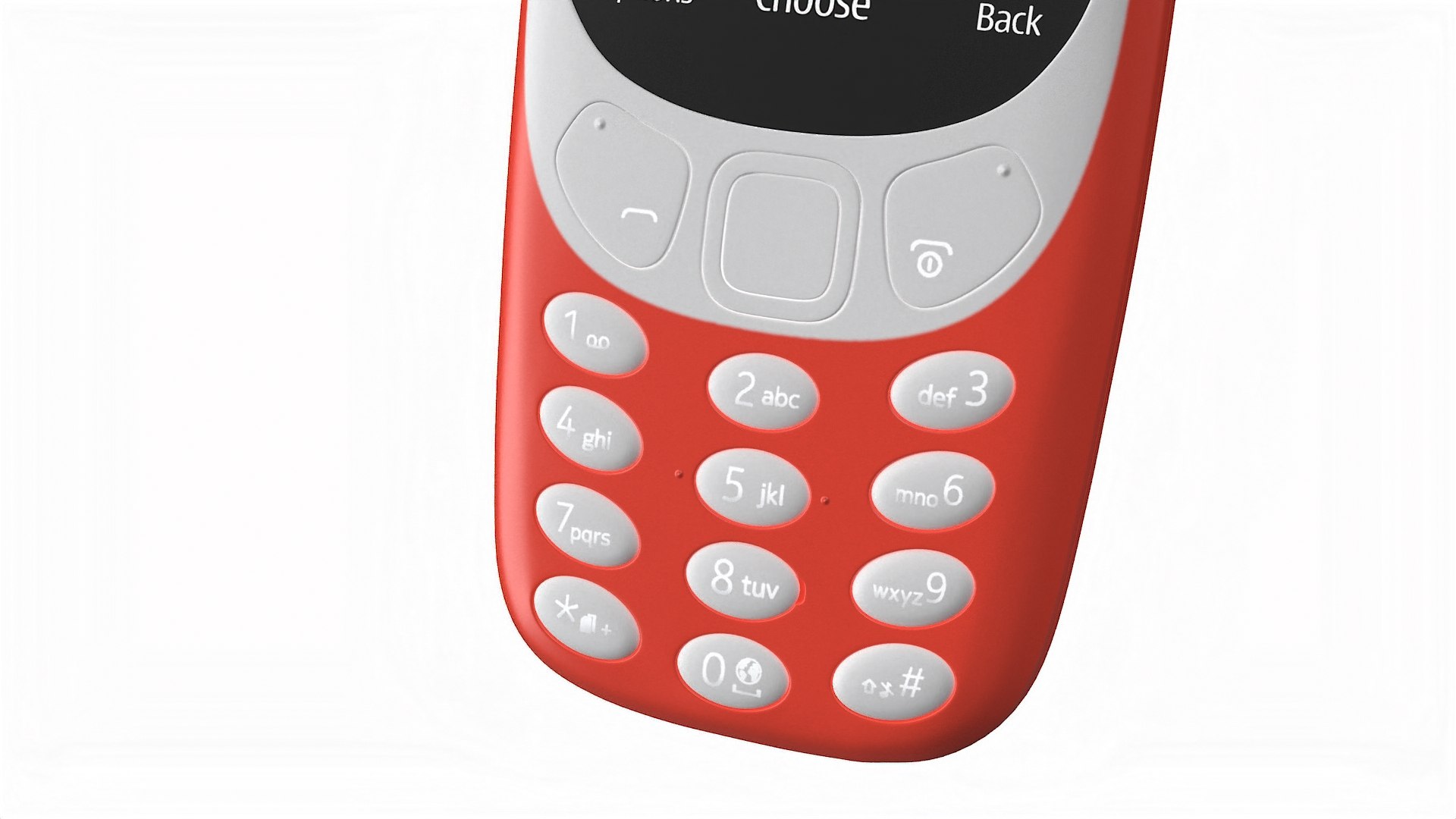 Red Nokia 3310 New Lights On 3D Model - TurboSquid 2268152