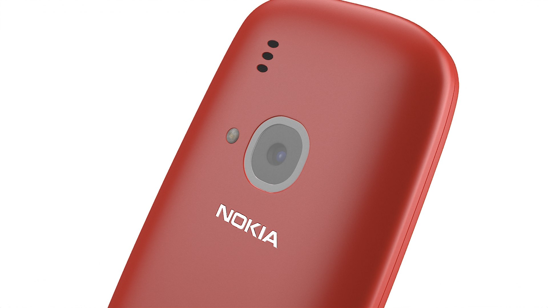 Red Nokia 3310 New Lights On 3D Model - TurboSquid 2268152