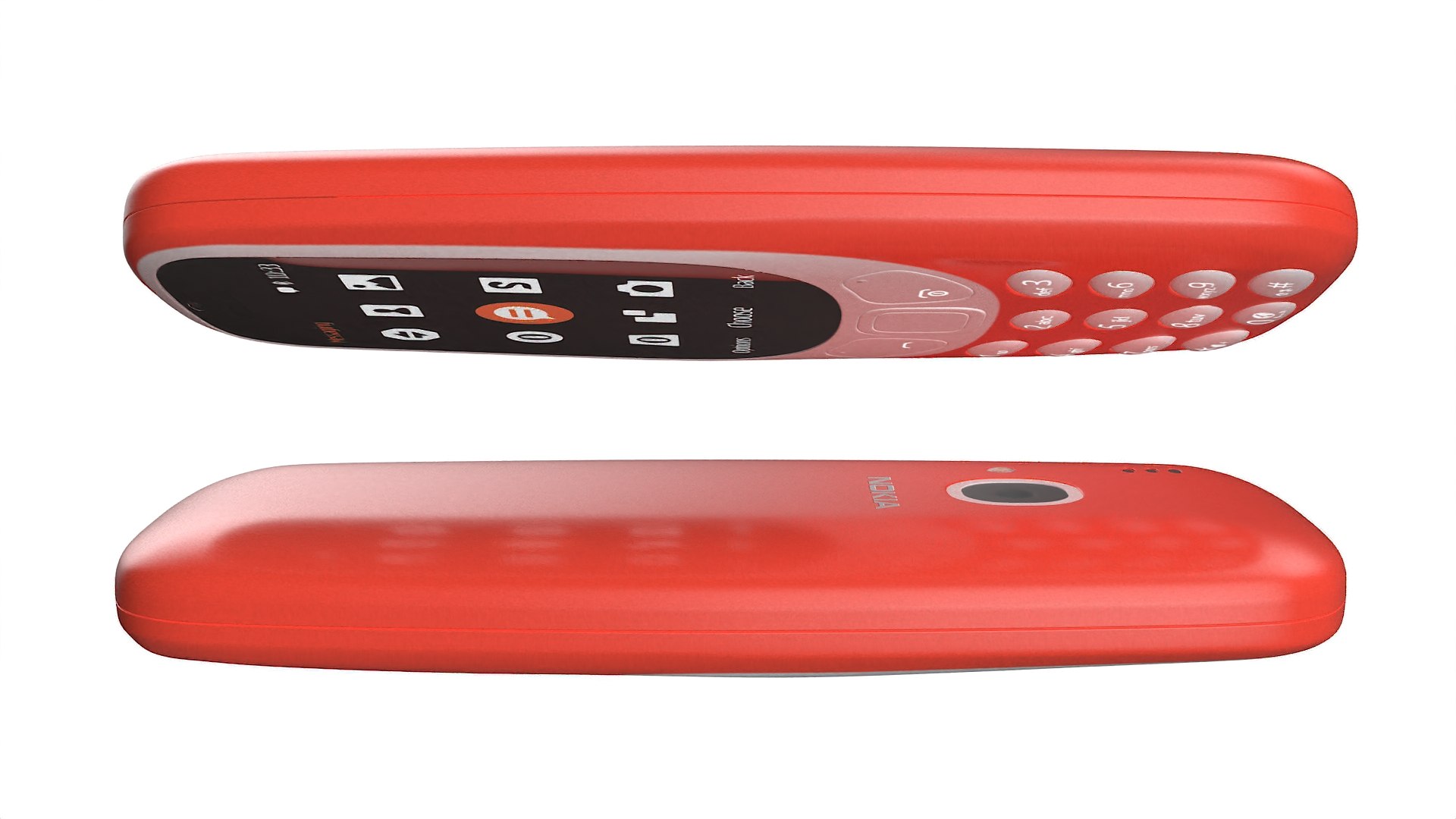 Red Nokia 3310 New Lights On 3D Model - TurboSquid 2268152