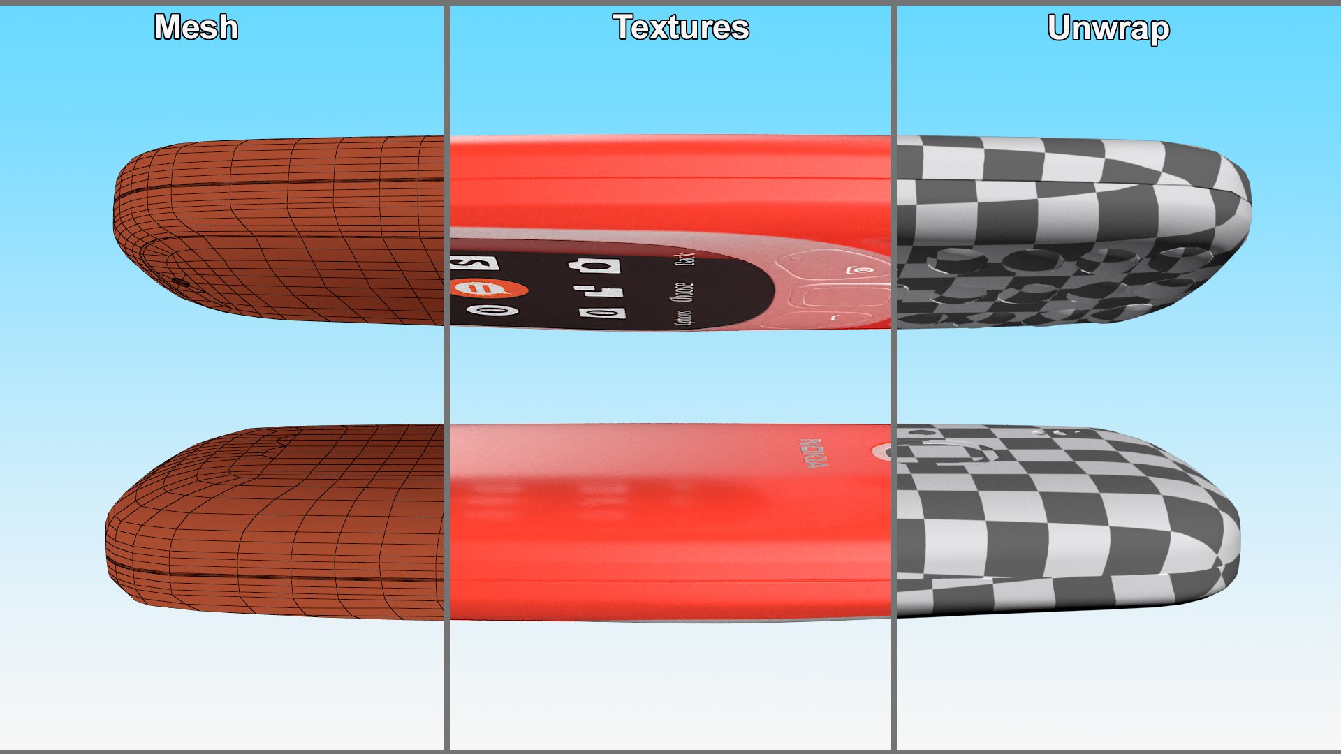 Red Nokia 3310 New Lights On 3D Model - TurboSquid 2268152