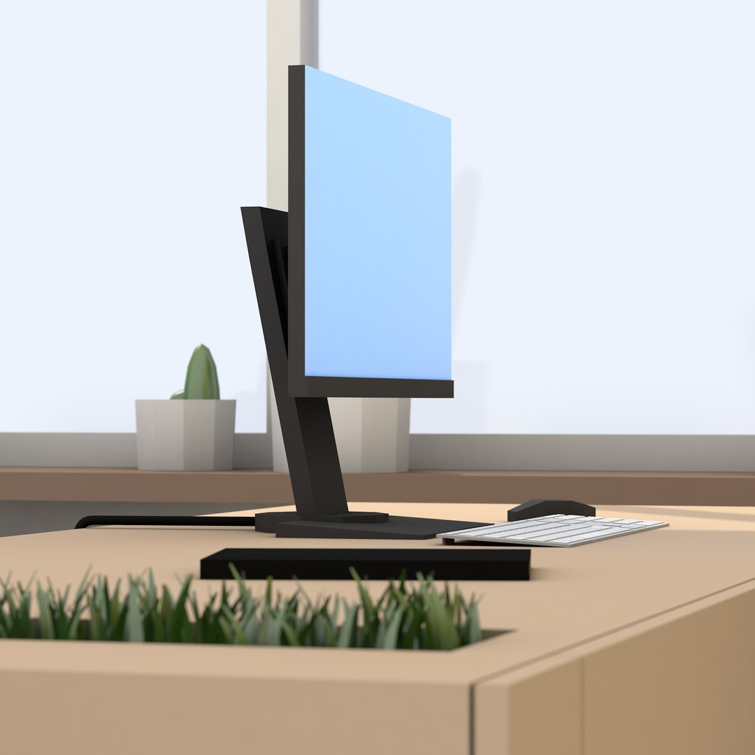 3D Modern Office Interior Low-poly 3D Model Model - TurboSquid 1738602