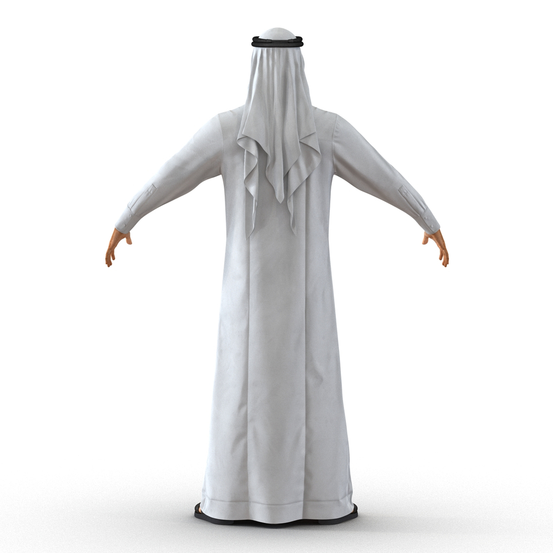 arab man rigged 3d c4d