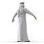 Arab Man Rigged 3d C4d