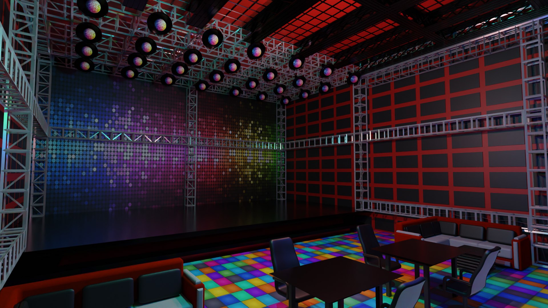 3D Nightclub Disco interior - TurboSquid 2161380