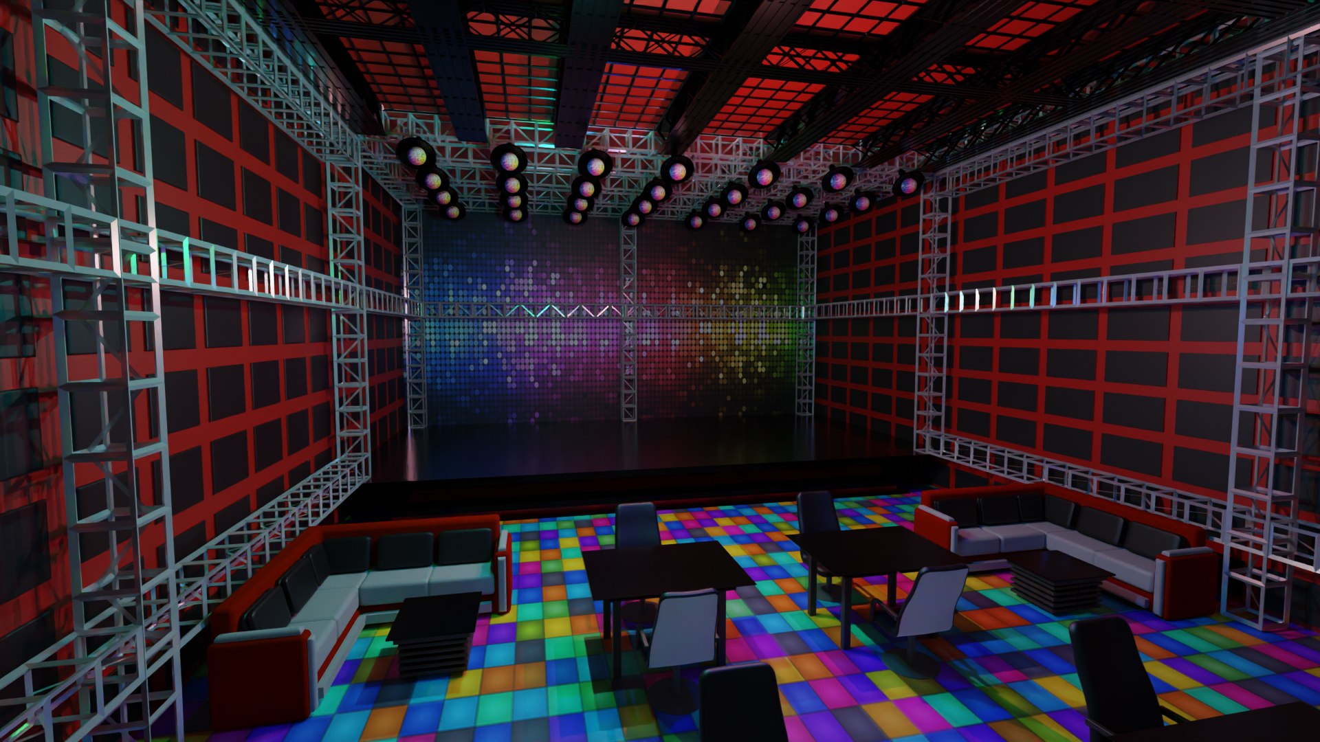 3D Nightclub Disco interior - TurboSquid 2161380