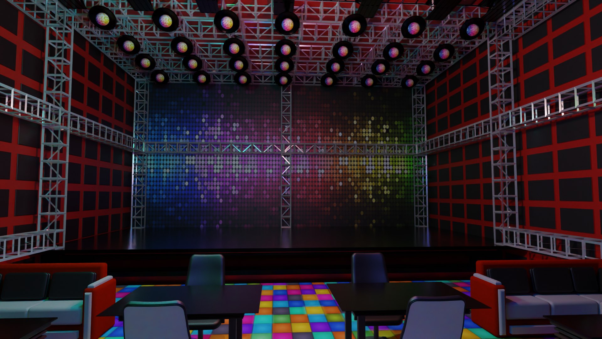 3D Nightclub Disco interior - TurboSquid 2161380