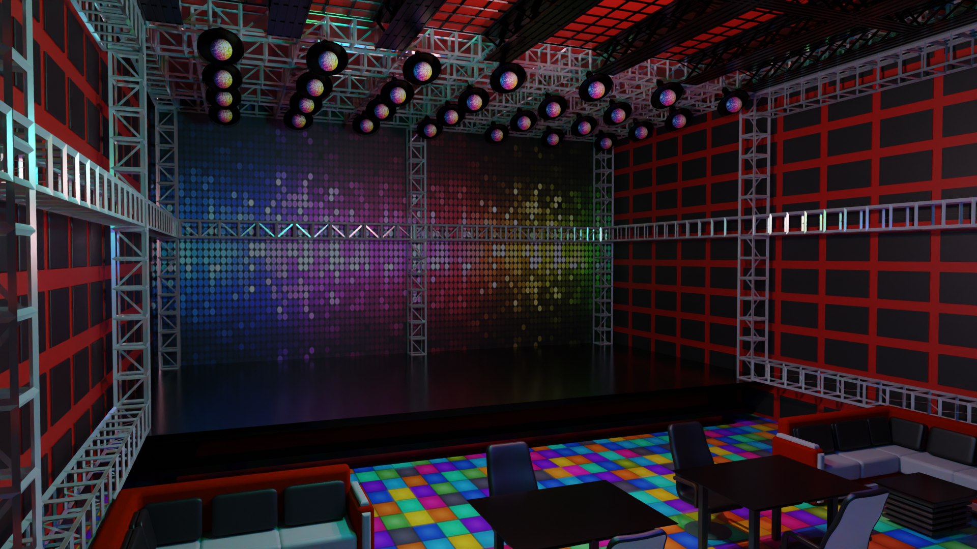 3D Nightclub Disco interior - TurboSquid 2161380