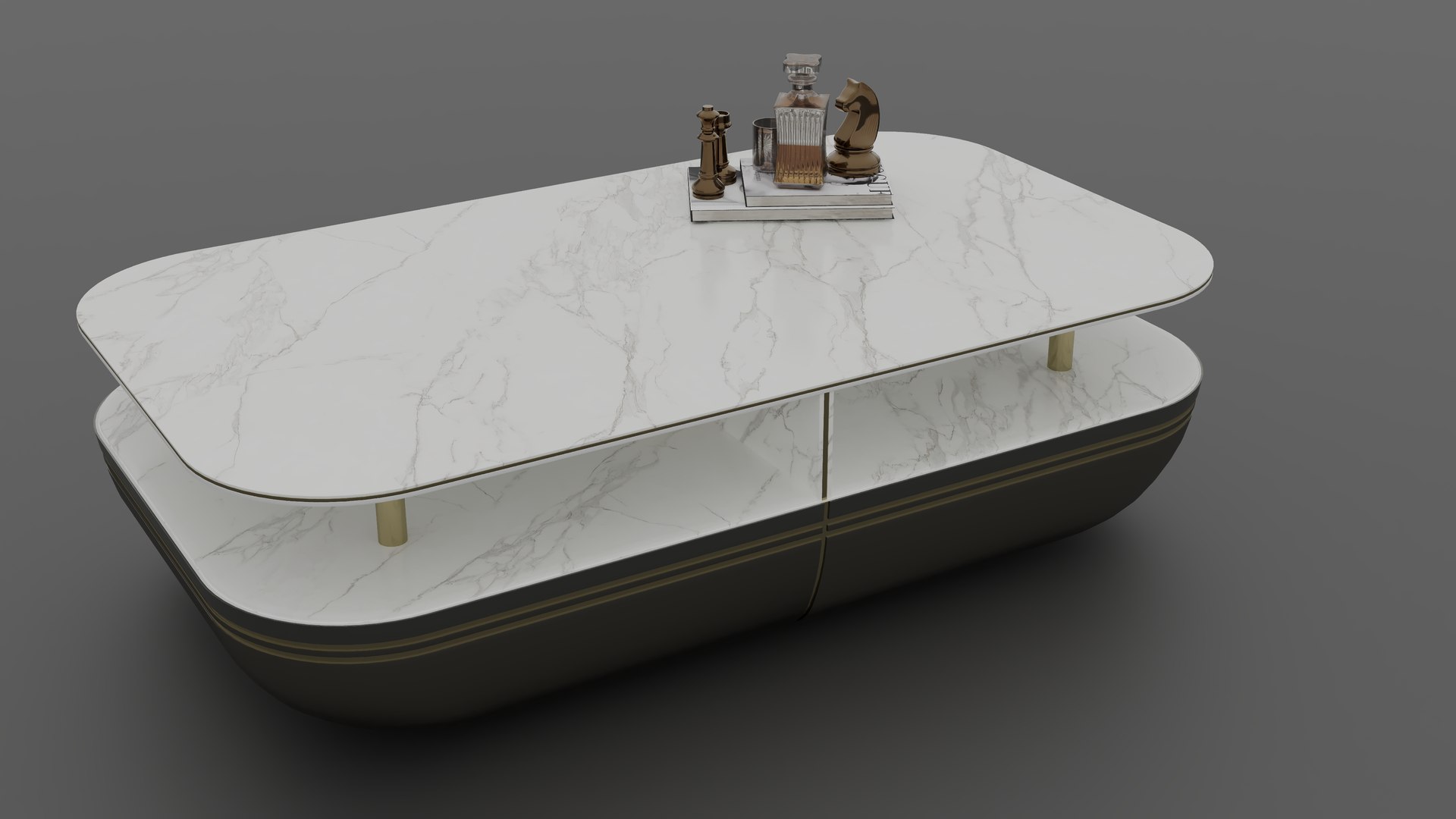 Onyx Modern Coffee Middle Table 3D Model - TurboSquid 2578275
