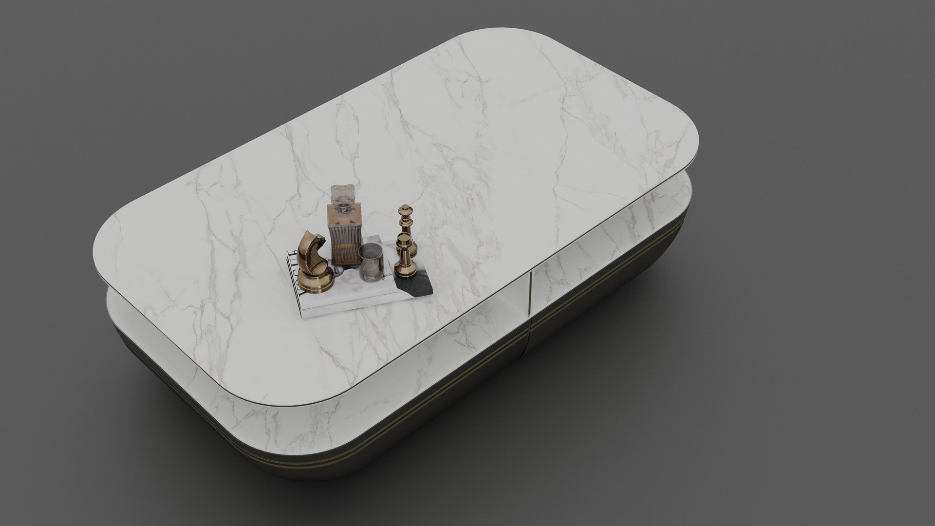 Onyx Modern Coffee Middle Table 3D Model - TurboSquid 2578275