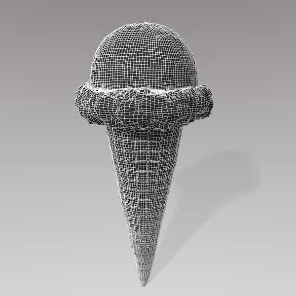 ice cream cone 3d model