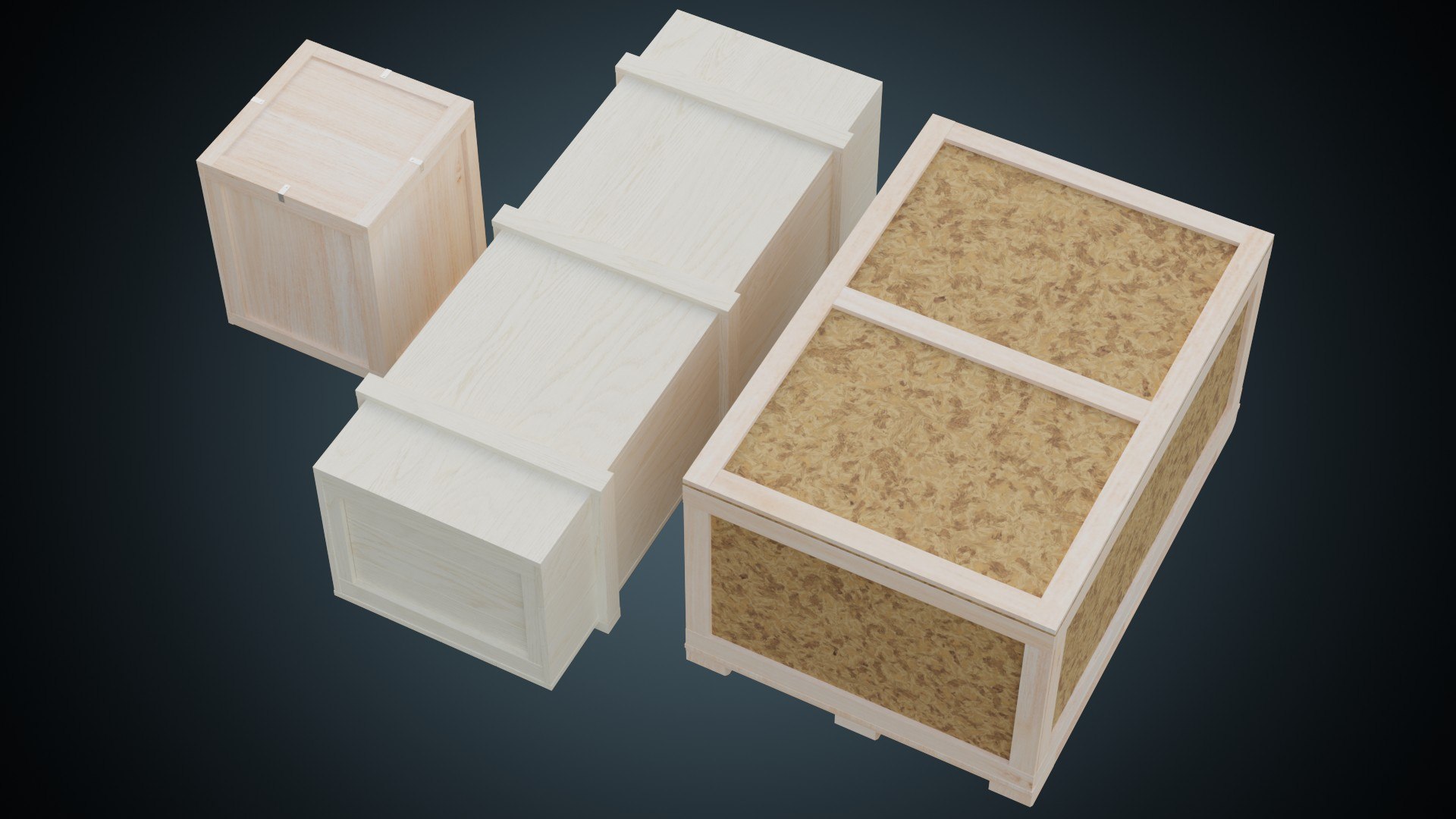 Wooden Crates 1 Basic Model - TurboSquid 2320860