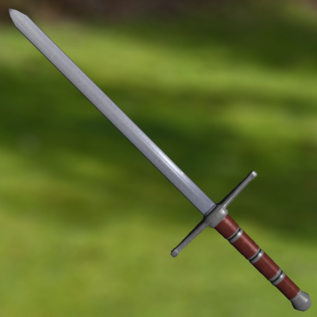 Free Medieval European Longsword 3d Model
