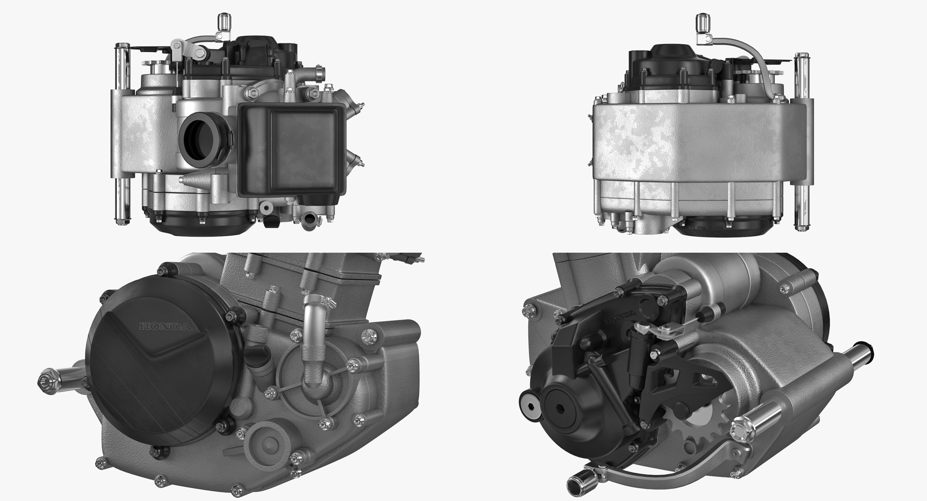 Motocross motorcycle engine 2 model - TurboSquid 1230183